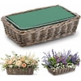 1 Set Rectangular Wicker Planter Box for Centerpieces Rattan Planter ...