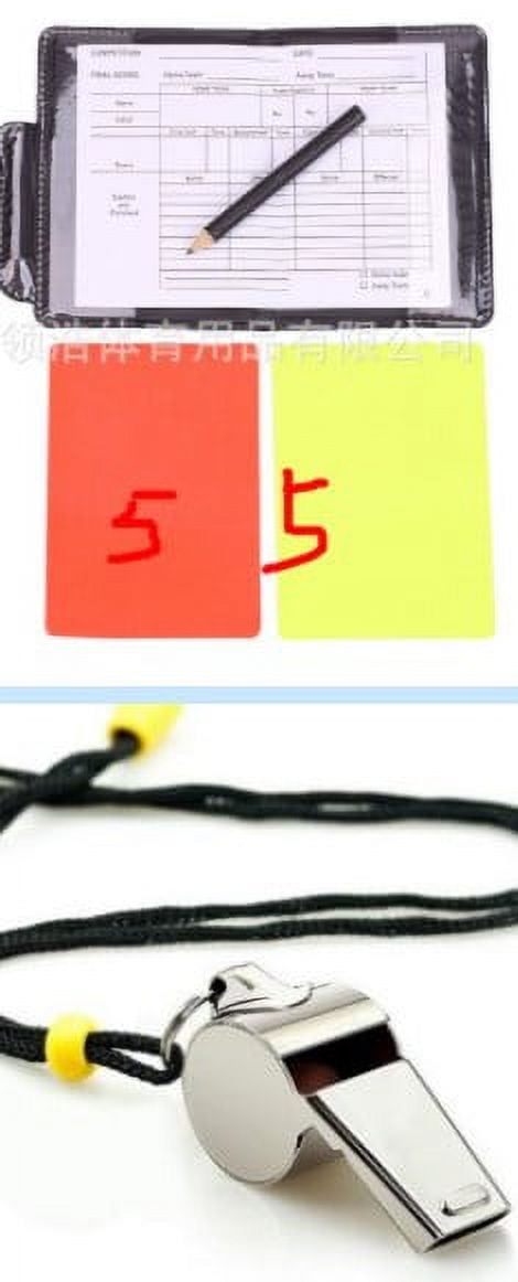 1 Set Referee Kit Referee Cards Score Sheet Whistles Portable Referee ...
