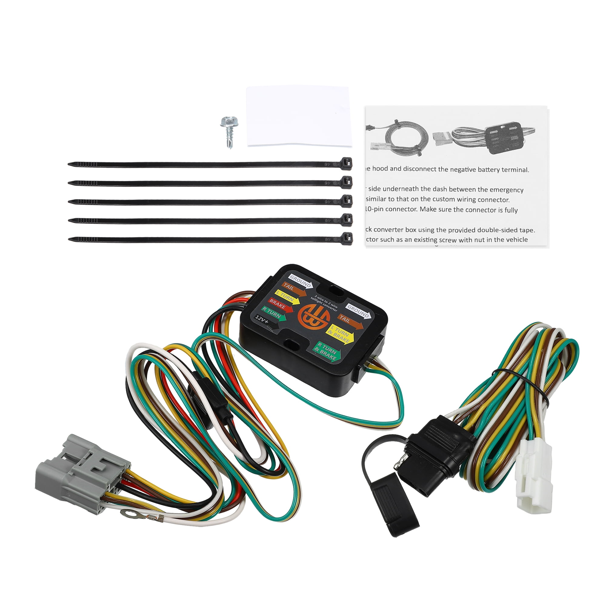 Replacement 56217 4-Pin Trailer Wiring Harness Connector Plug Set for ...