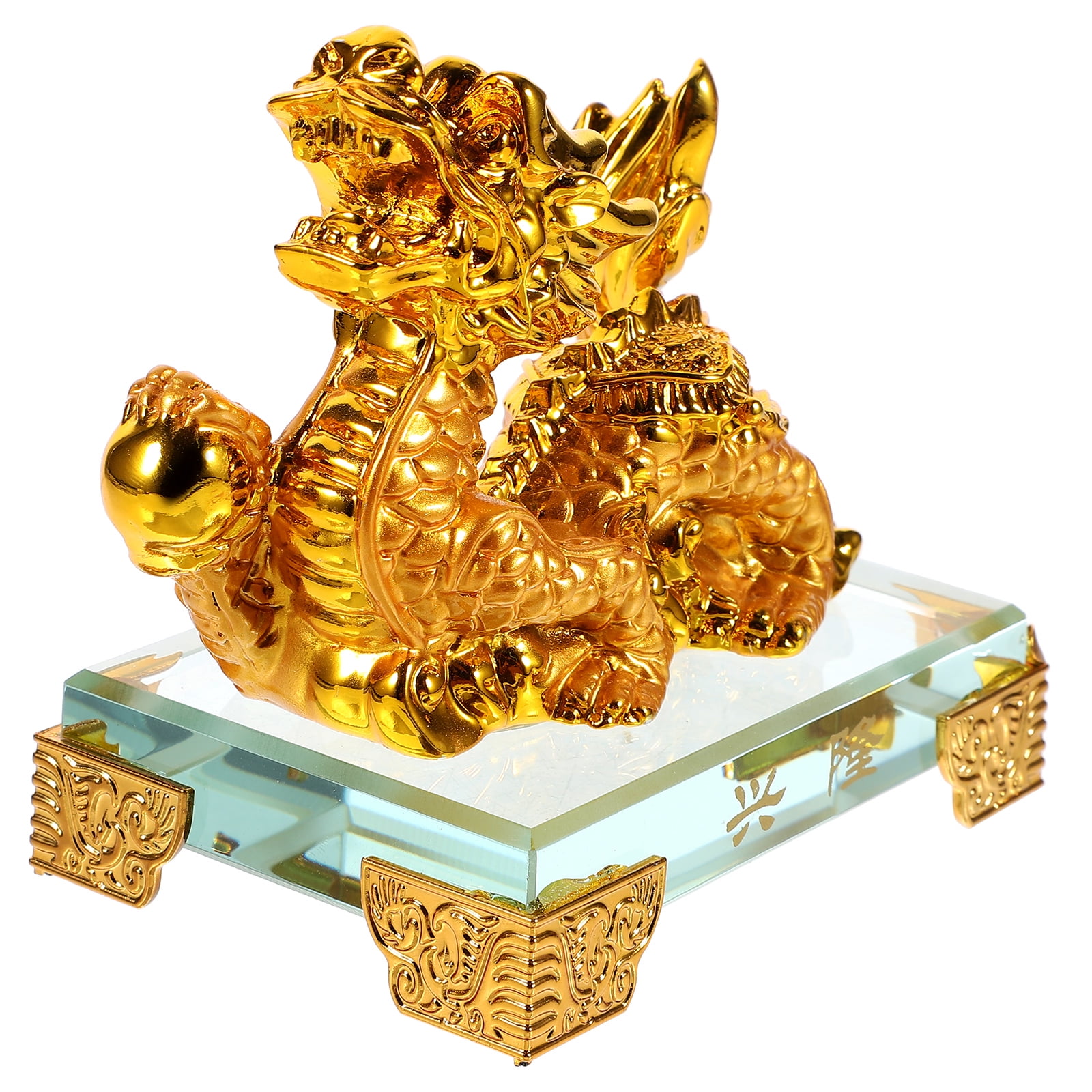1 Set Resin Dragon Statue Desktop Resin Dragon Figurine Chinese Dragon ...