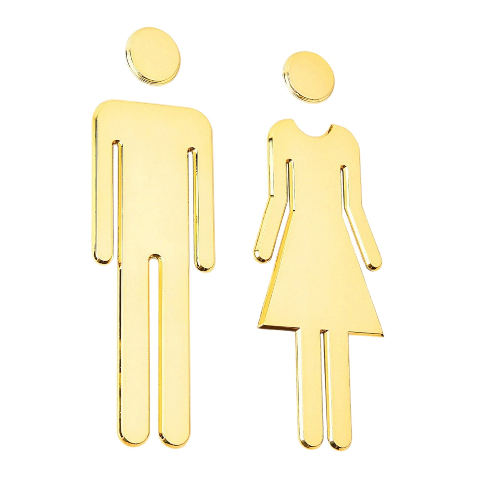 1 Set Restroom Sign Ladies Toilet Wc Bathroom Gender Toilet Signs ...