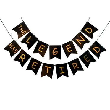 Retirement Chalk Pennant Banner - Walmart.com