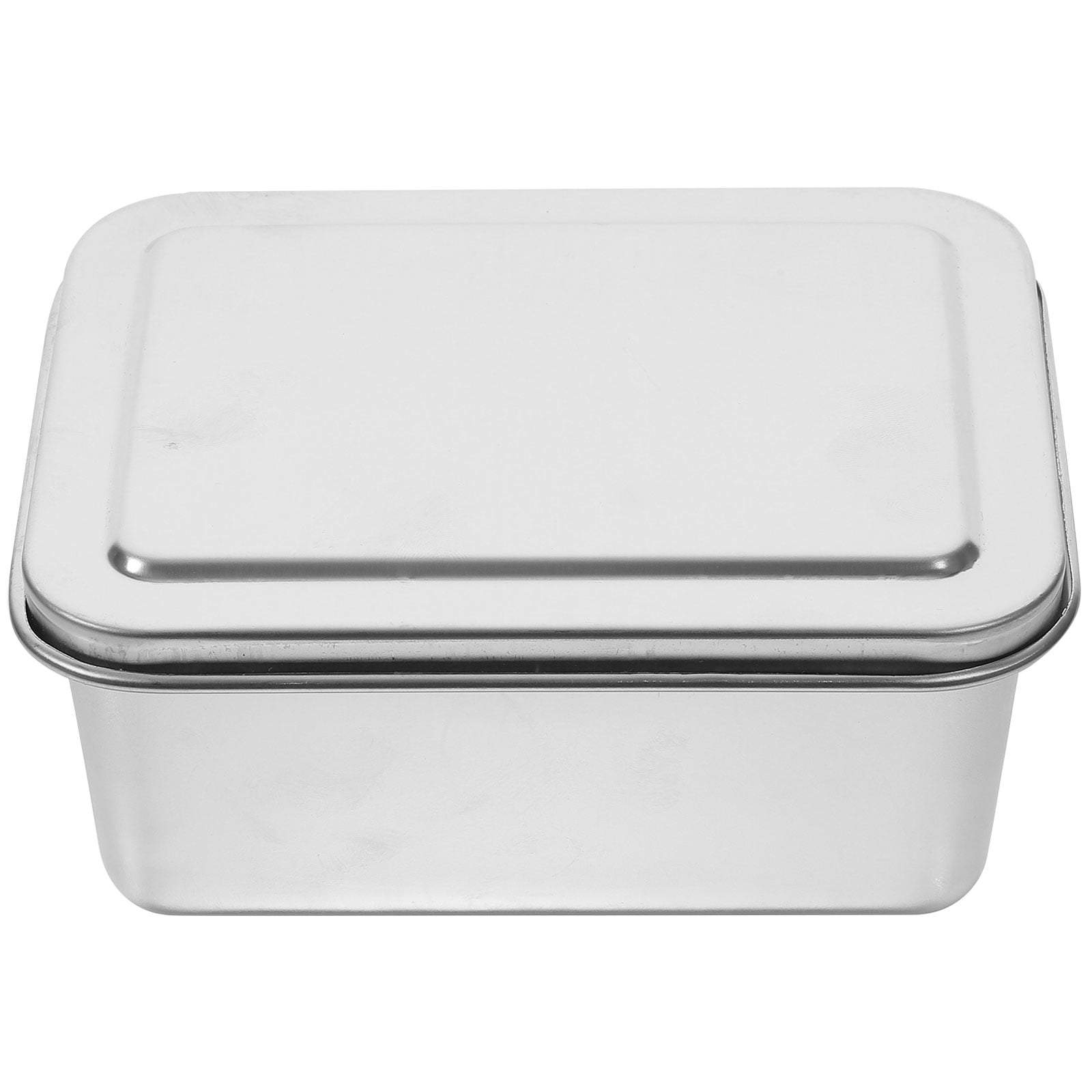 1 Set Reusable Baking Pan Metal Cake Box Portable Baking Box with Lid ...