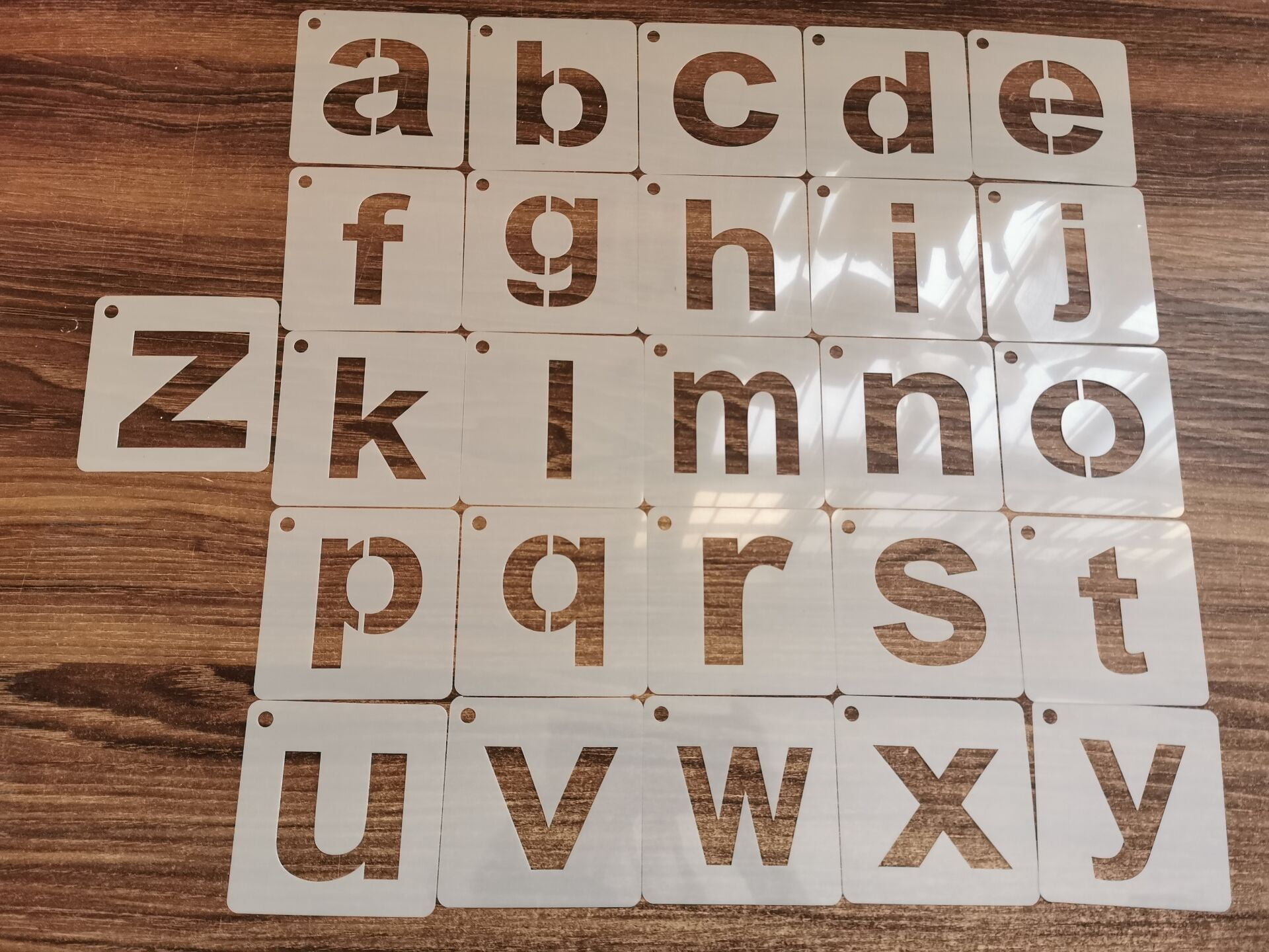 1 Set Reusable Letter Stencils For Painting A-Z Alphabet Stencil ...