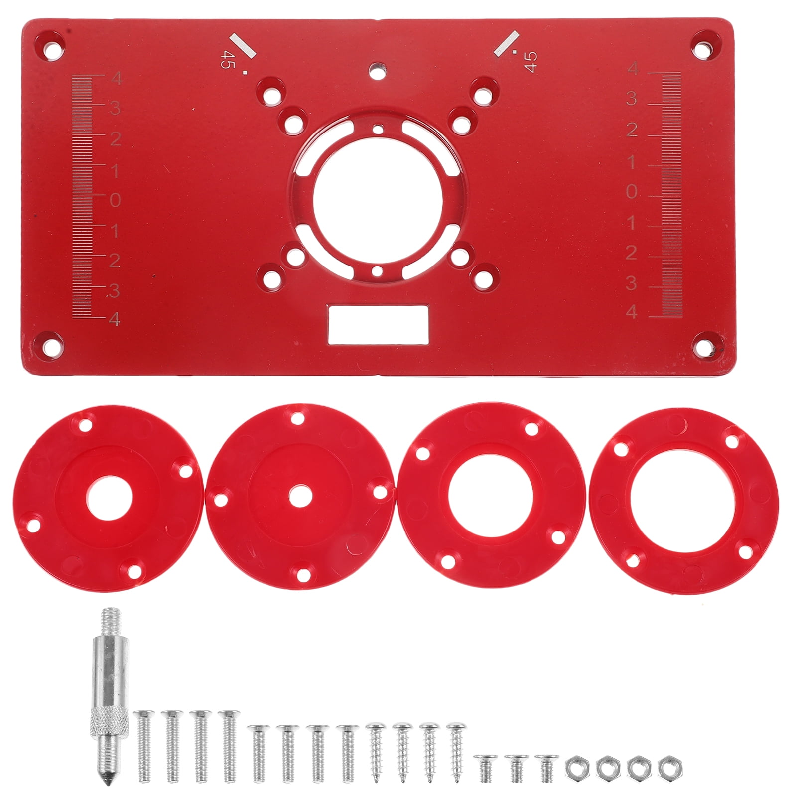 1 Set Router Table Insert Plate Trimming Machine Board Trimming ...