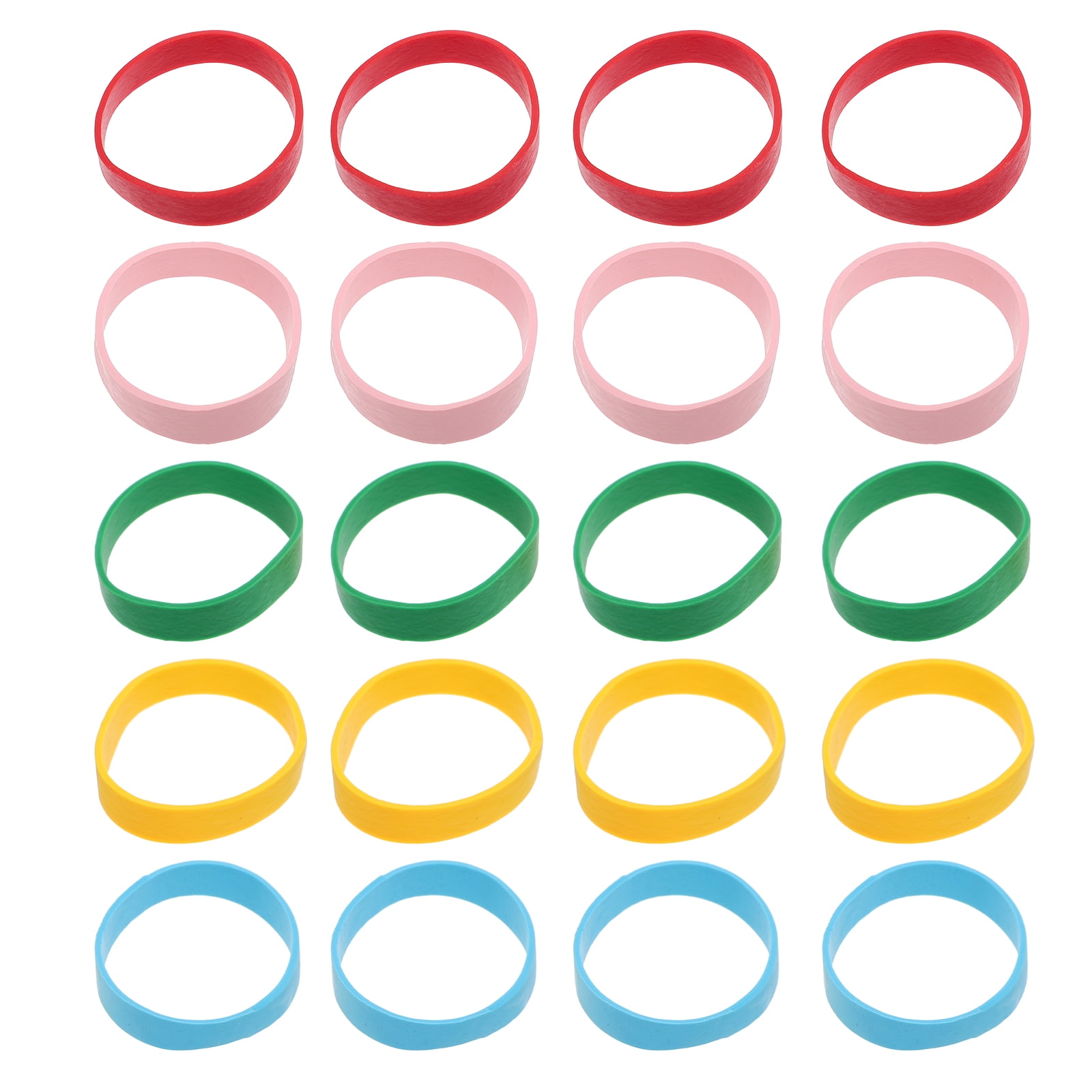 OUNONA elastics rubber bands Rubber Assorted Color Office Supplies 1 ...