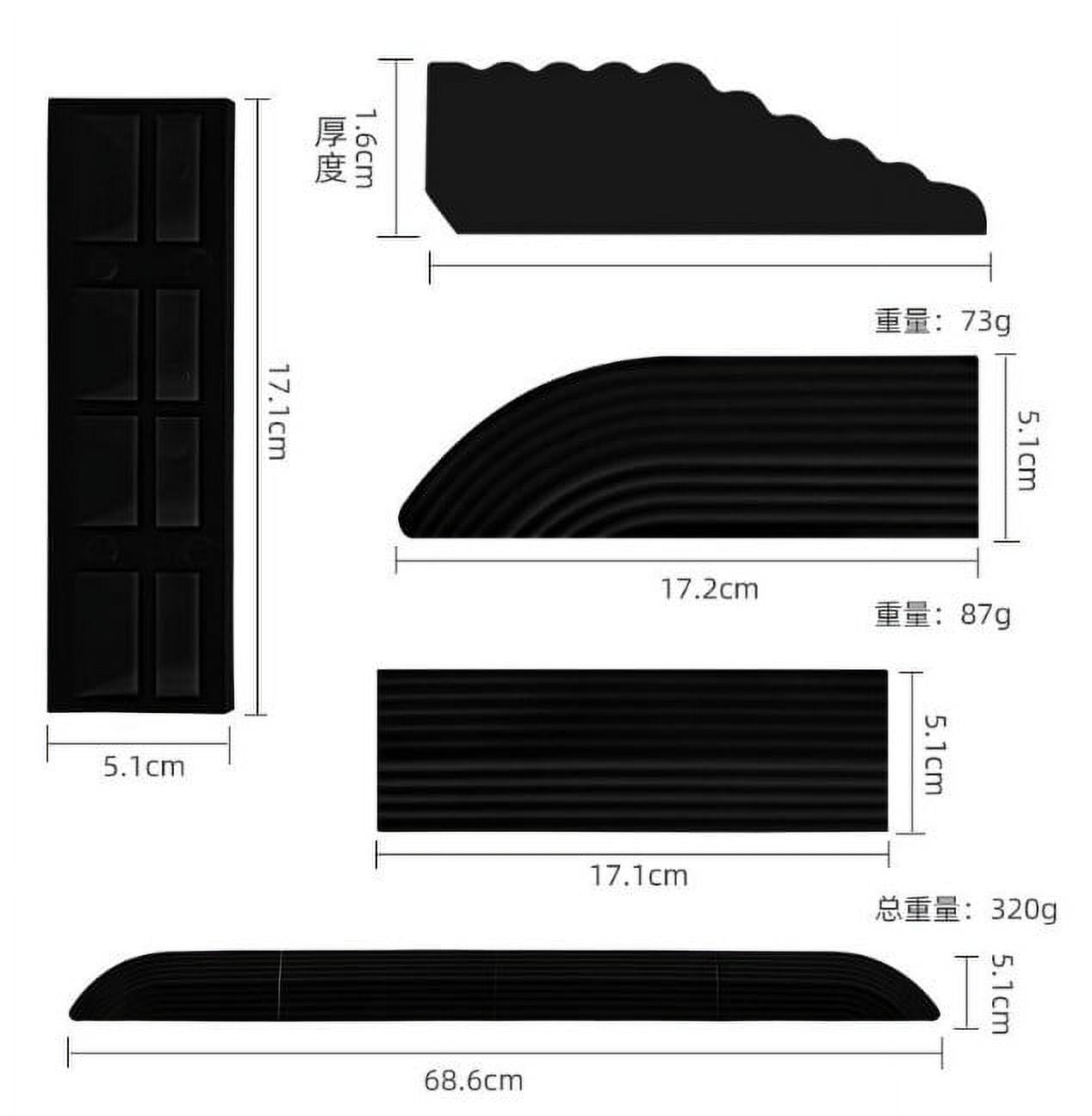 1 Set Rubber Sweeping Robots Ramp Home Ramp Pad Vacuum Cleaner ...