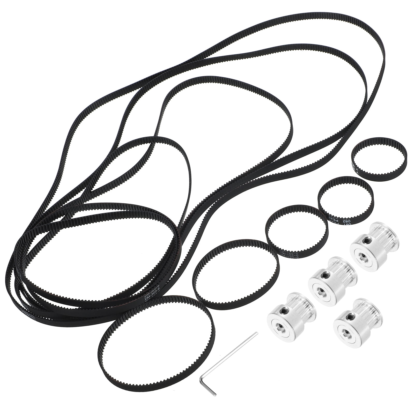 1 Set Rubber Timing Belt 3D Printer Timing Belt Replace Rubber Belts ...