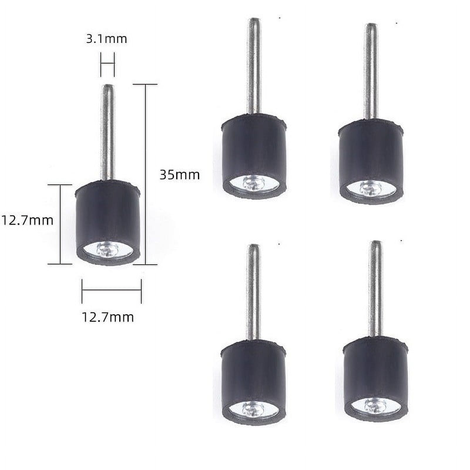 1 Set Sanding Drum Ring with Rod Abrasive Rotary Grinding Head 40-320 ...