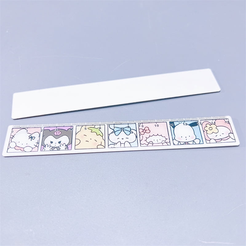 1 Set Sanrio Melody Kuromi Measuring Ruler Hello Kitty Cinnamoroll ...