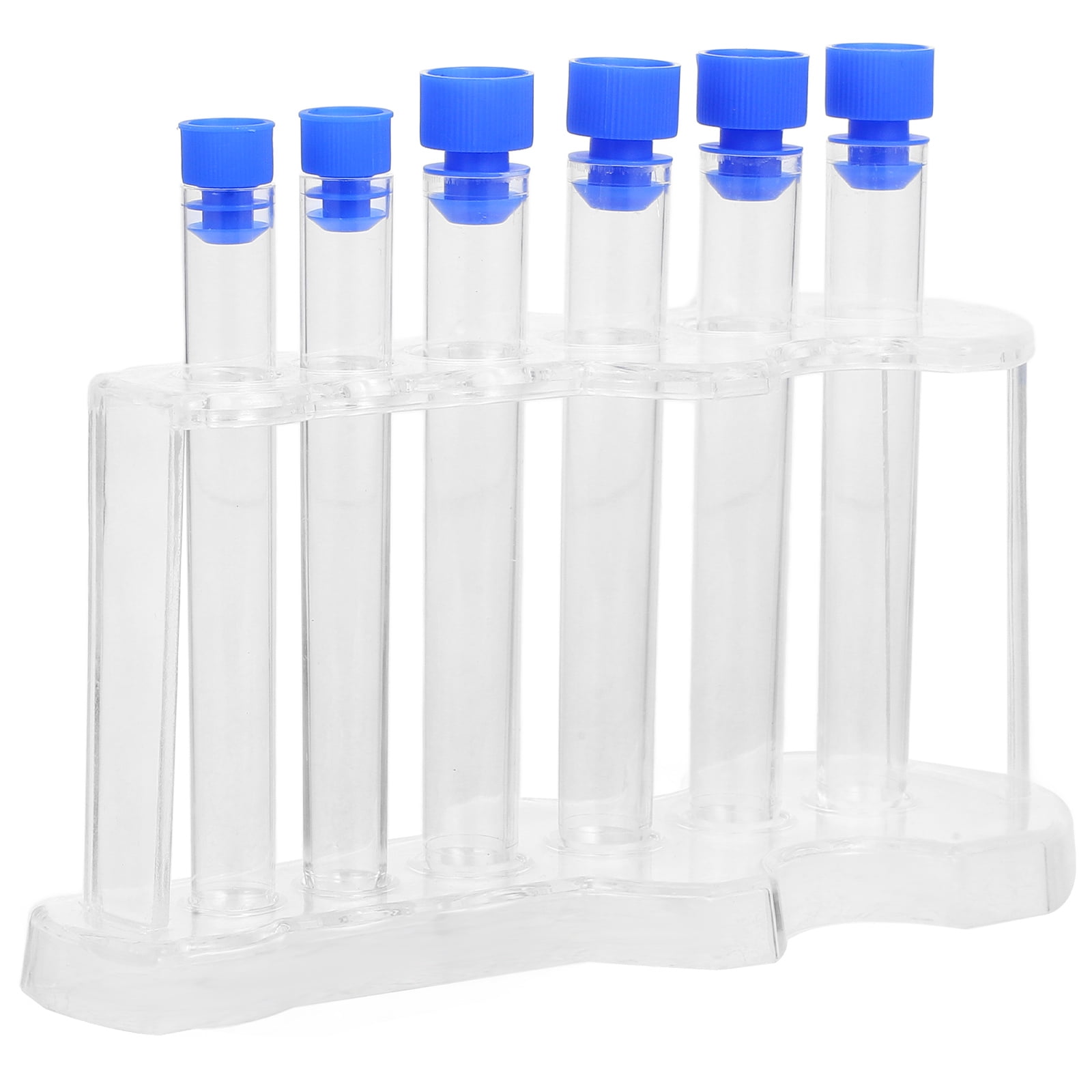 Masteelf Clear Test Tubes with Plastic Rack for Laboratory Use 6Hole ...