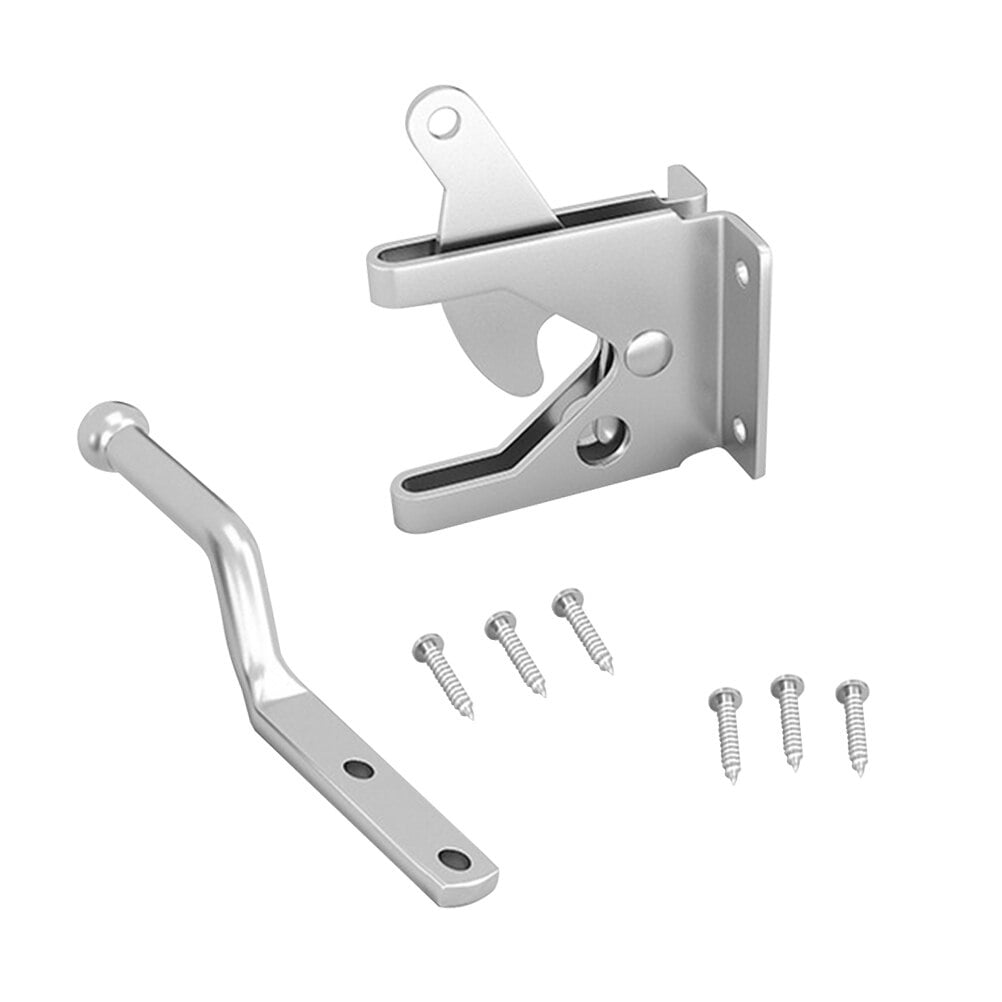 1 Set Self-locking Gate Latch Wood Fence Gate Latch Sliding Fence Gate ...