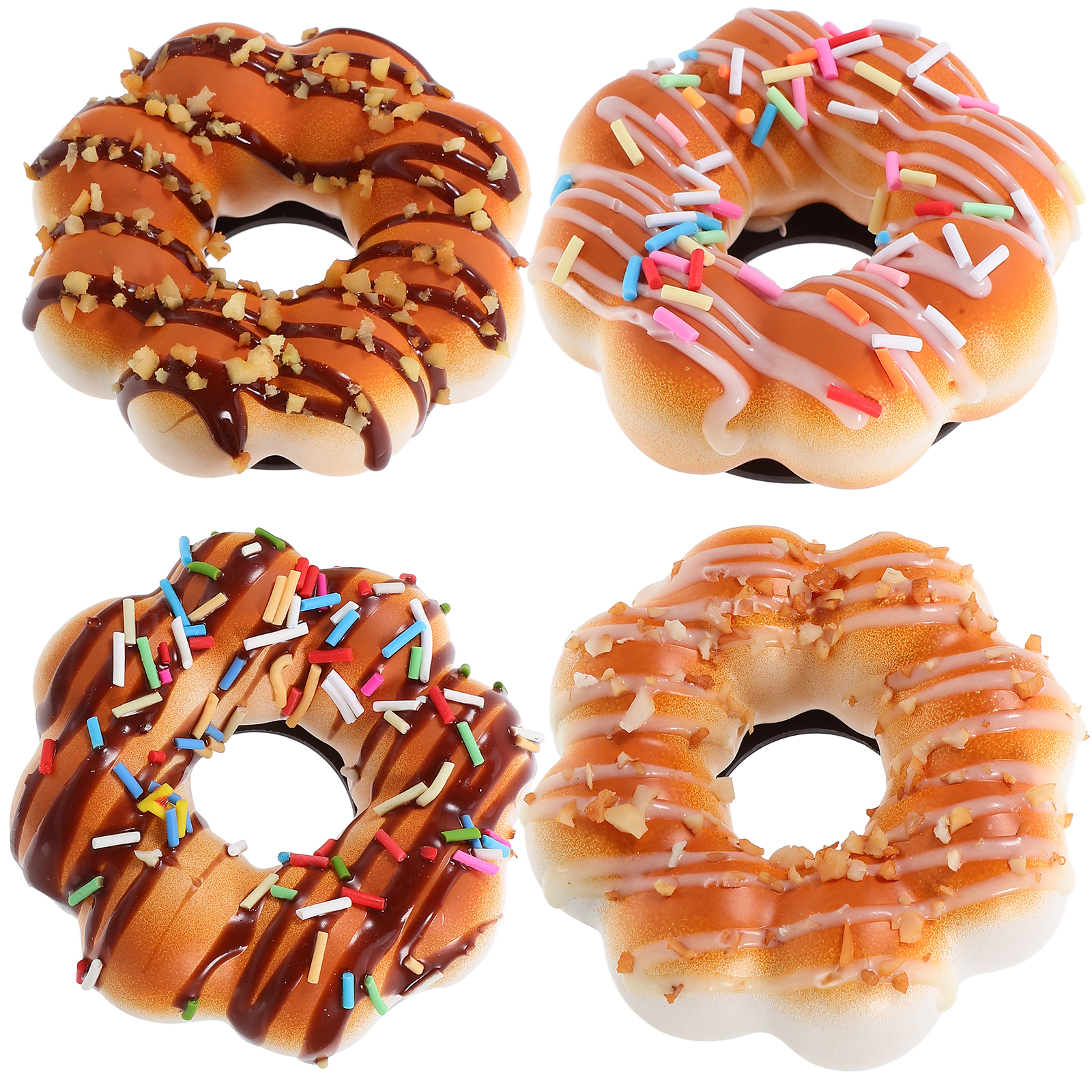 1 Set Simulated donut model Miniature Doughnut Models Fake Dessert ...