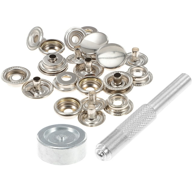 1 Set Snap Fasteners Tool Kit Leather Snaps Grommet Snap Fastener and ...