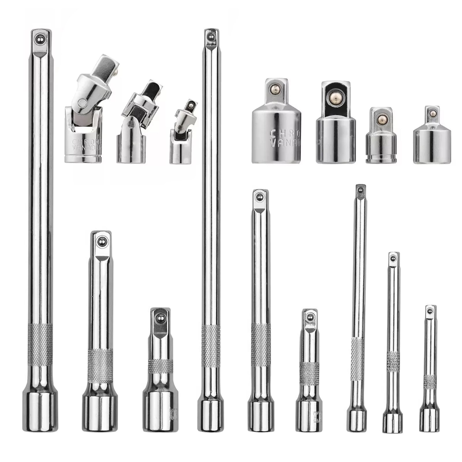 1 Set Socket Wrench Adapter Universal Extension Bars Sockets Flexible ...