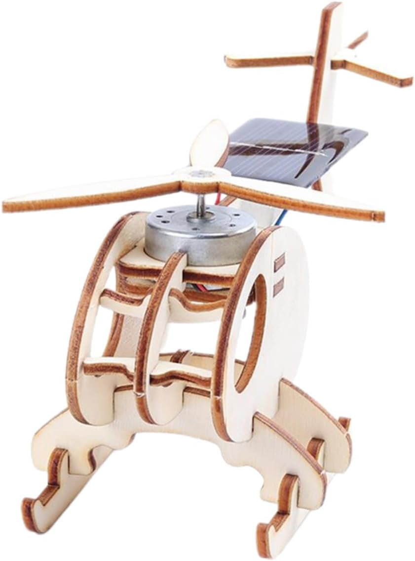 1 Set Solar Aircraft Airplane Assembly Puzzle Solar Power Race Car ...