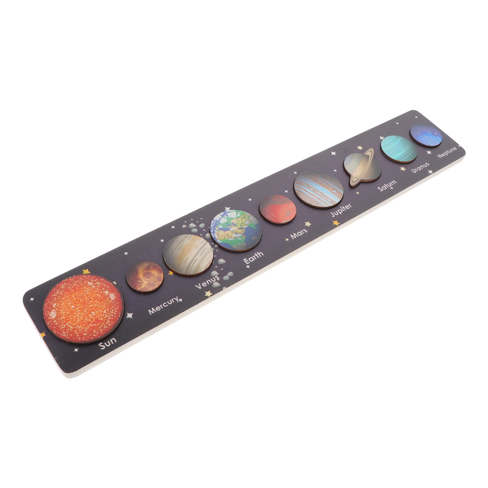 1 Set Solar System Jigsaw Puzzles Wooden Eight Planets Puzzle Outer ...