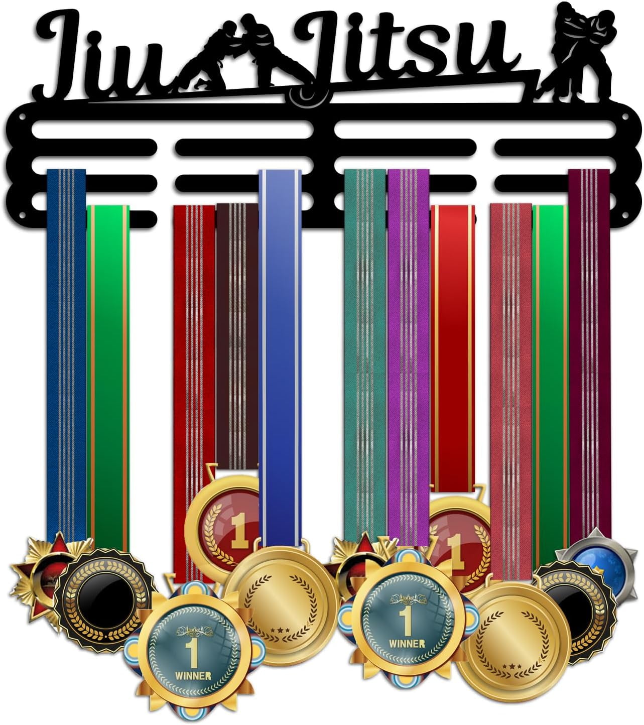 1 Set Sports Theme Iron Medal Hanger Holder Display Wall Rack with ...