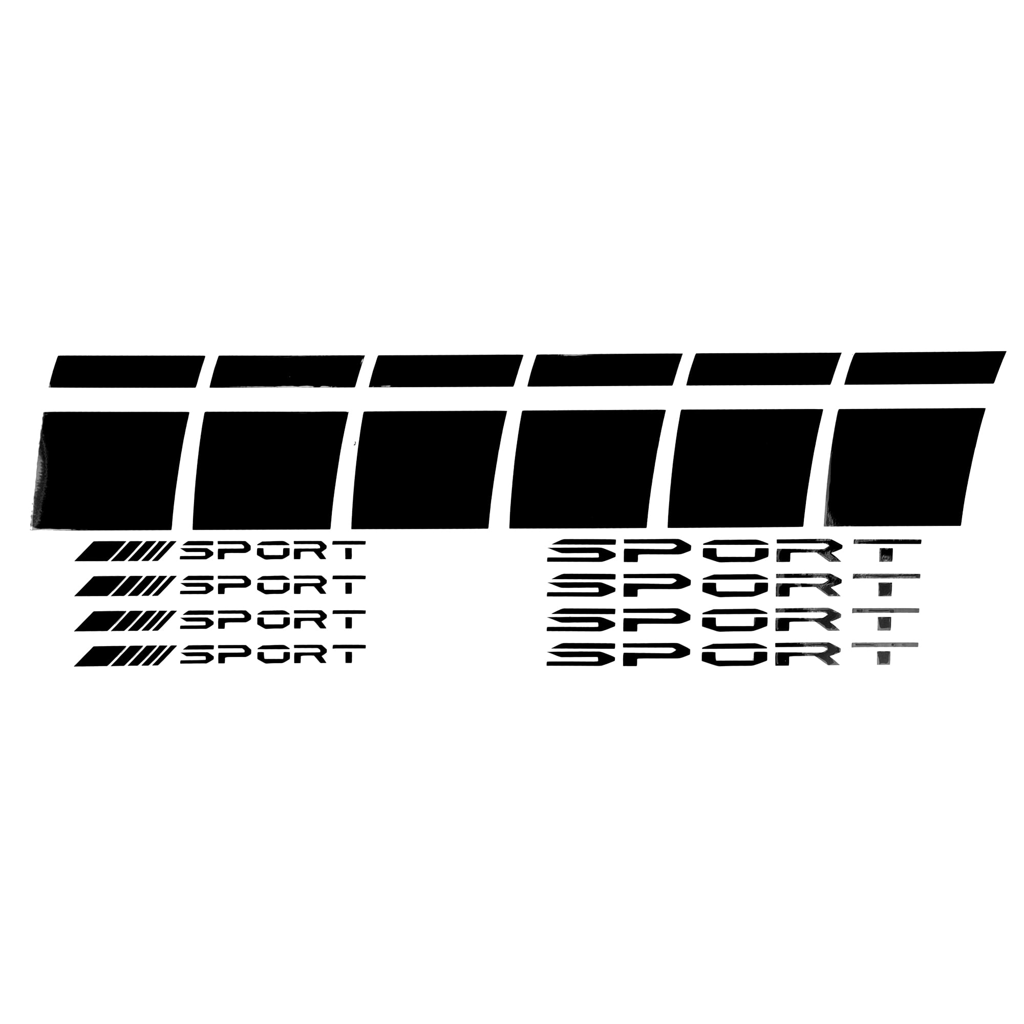 1 Set Square Wheel Rim Decal Stripe Reflective Wheel Decals Stickers ...