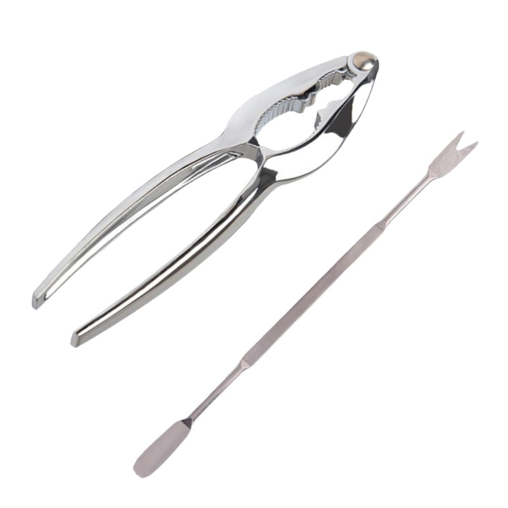 1 Set Stainless Steel Crab Fork Seafood Tools Lobster Cracker Forks Nut ...