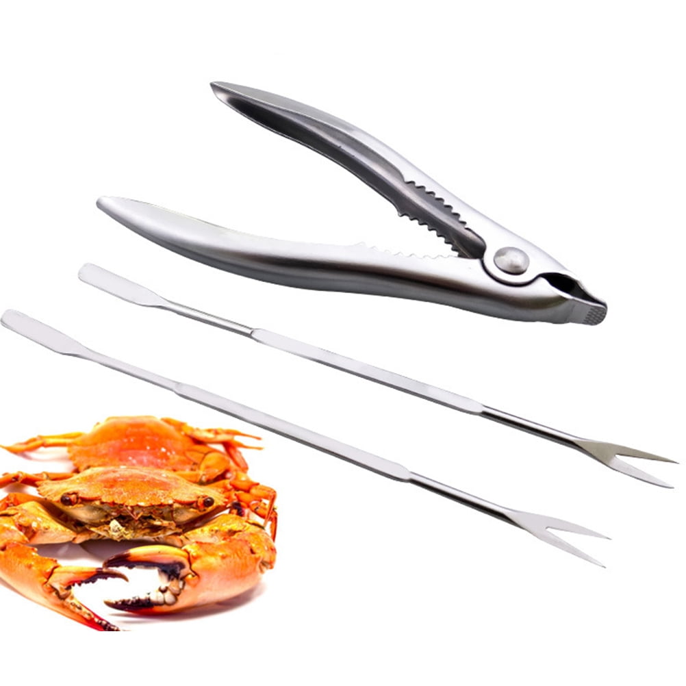 REOFLYUP Stainless Steel Crab Utensils Set 1 Set 7.1x0.3x0.3in ...