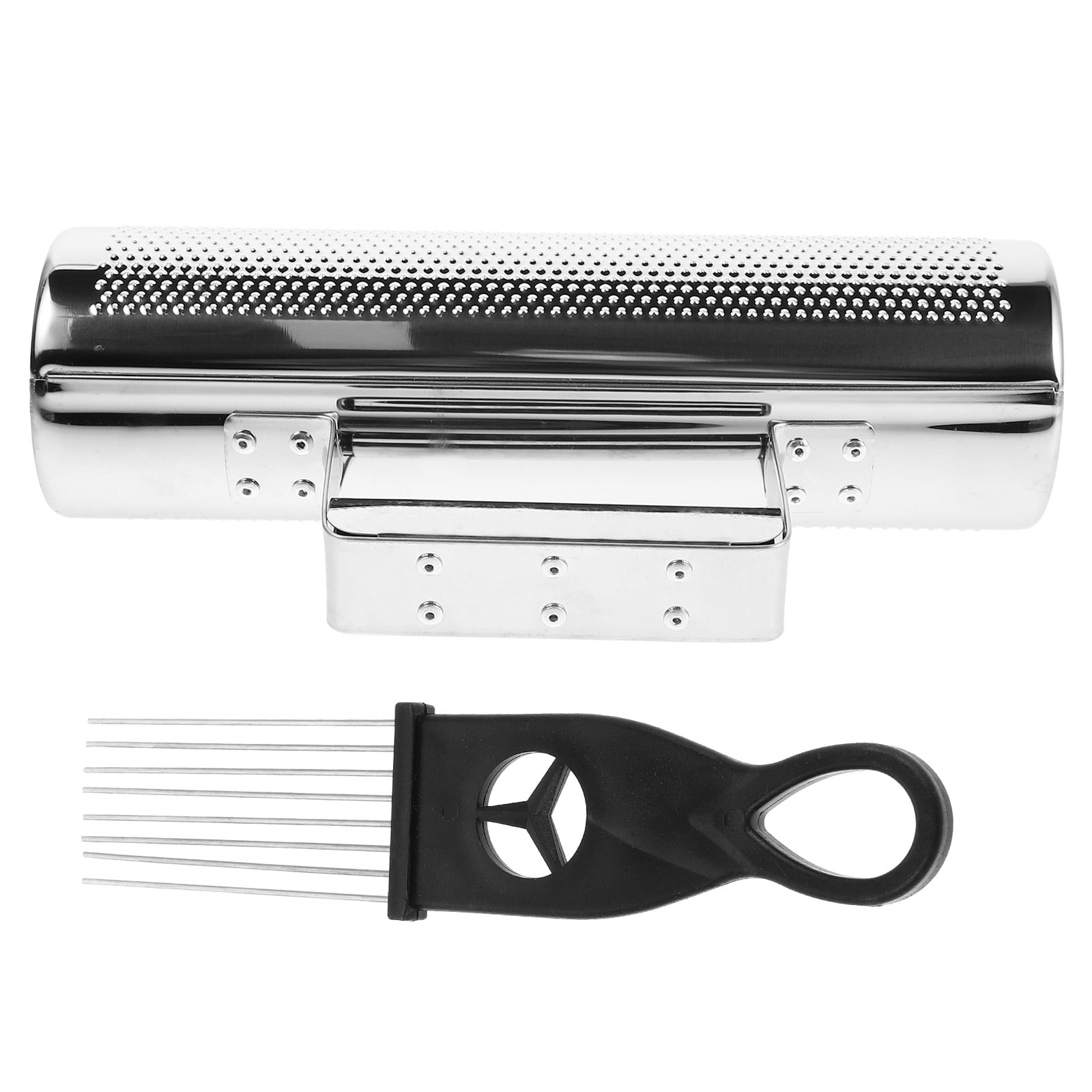 1 Set Stainless Steel Guiro With Scraper Metal Guiro Shaker Handheld ...
