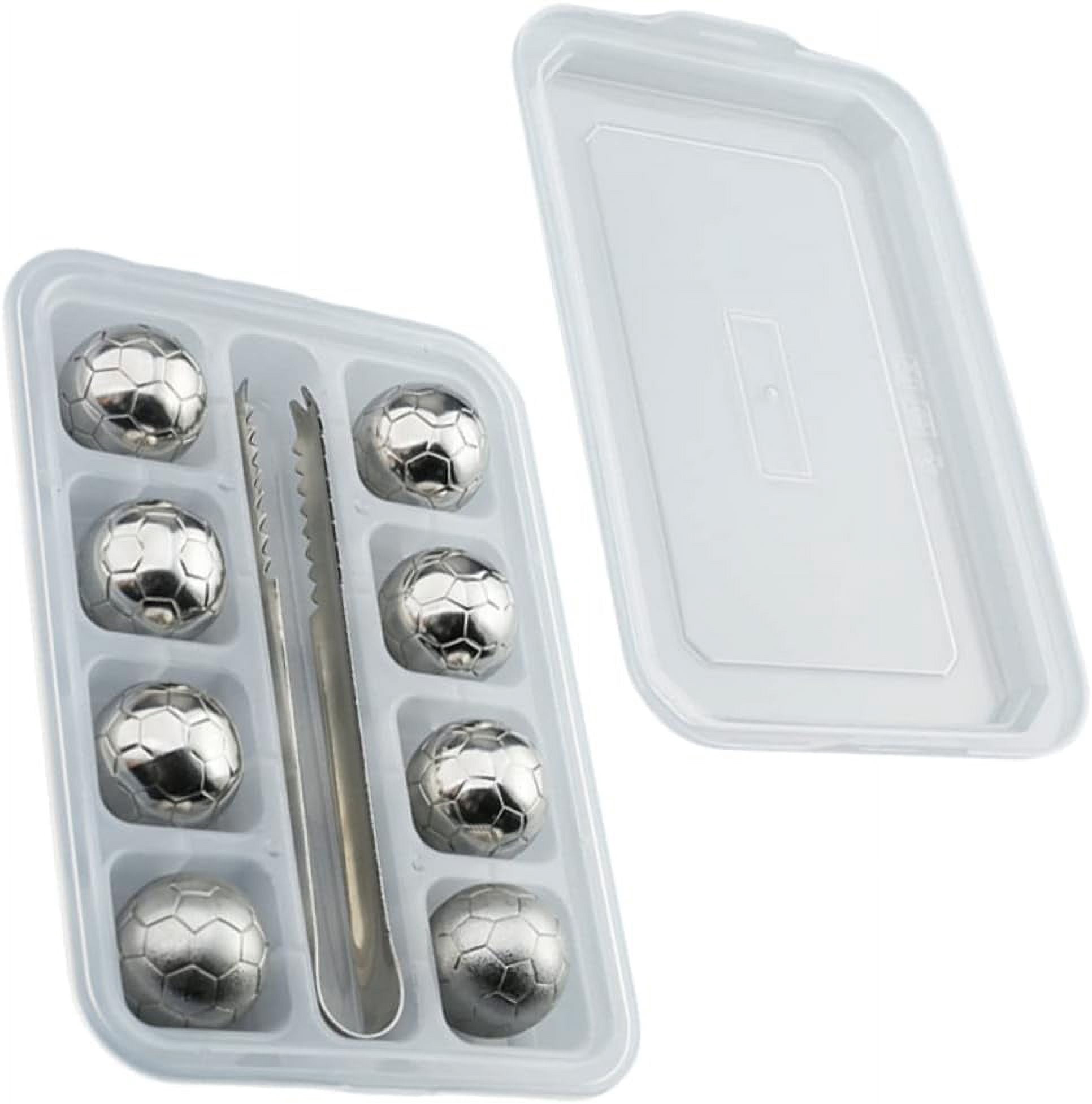 1 Set Stainless Steel Ice Pellets Round Ice Cube Fondant Candy Ice Cube ...