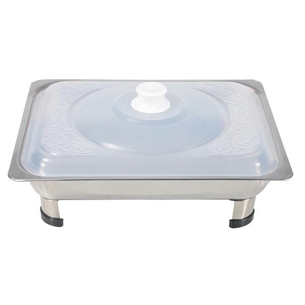 WEAVILUX Buffet Food Warmer Versatile Food Tray Stainless Steel Square ...
