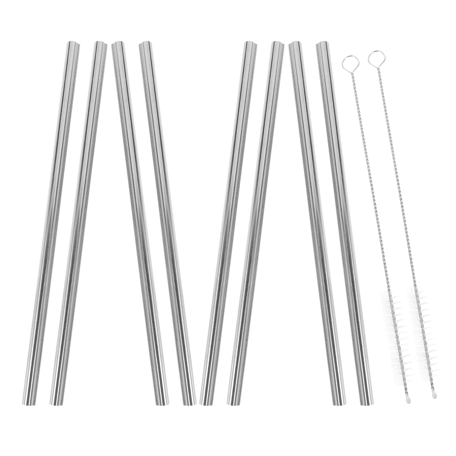 TEHAUX Stainless Steel Straws For Hot Drinks Silver 1 Set 8.5X0.3X0.3In ...