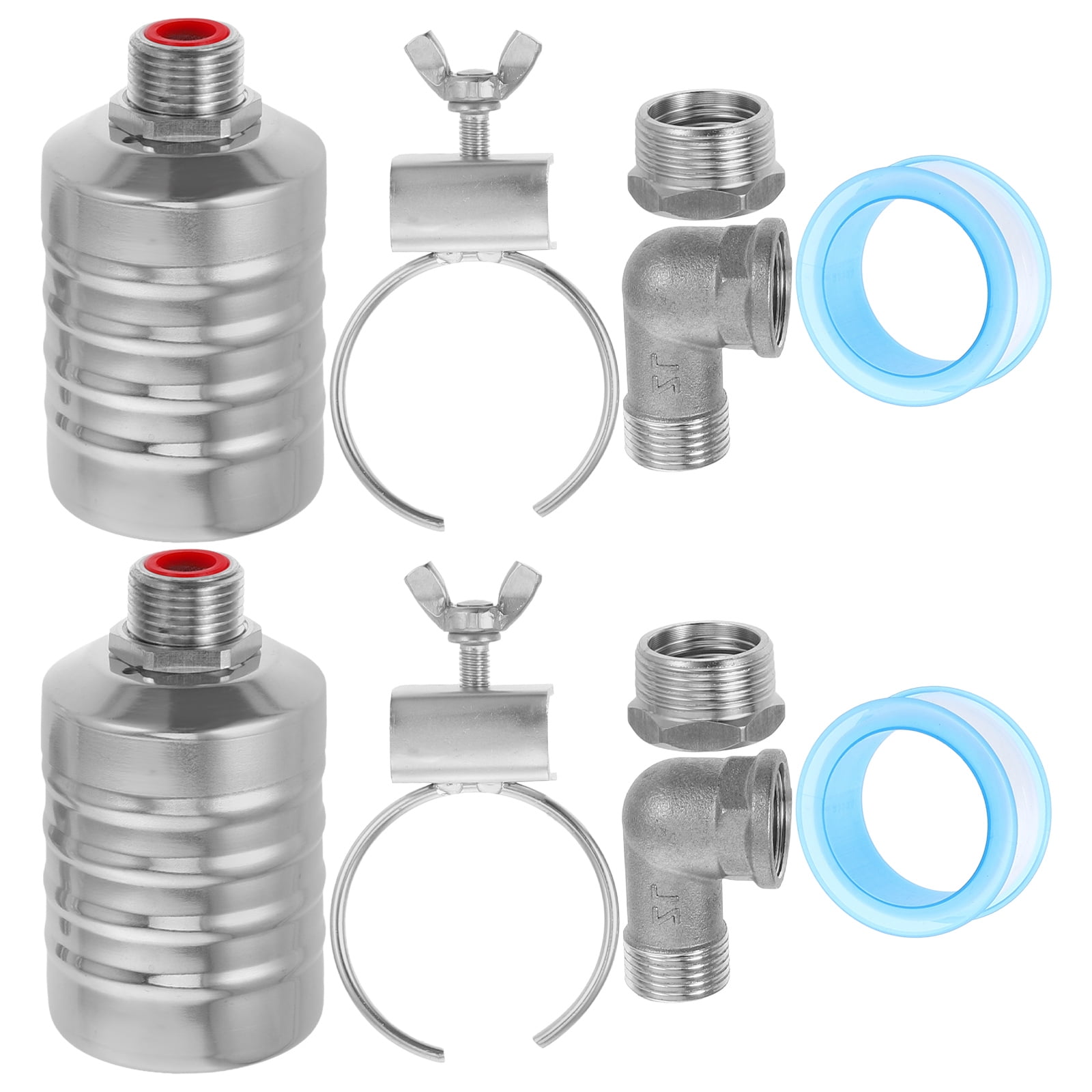 1 Set Stainless Steel Water Level Controller Adjustable Float Valve for ...