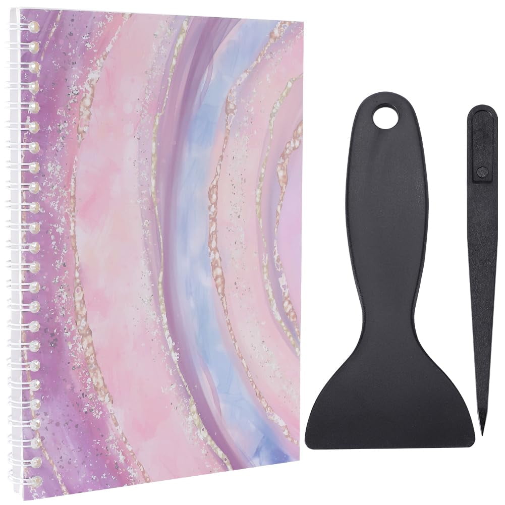 1 Set Sticker Collecting Loose-leaf A5 Spiral Bound Notebook Hand Account Release Paper with ...