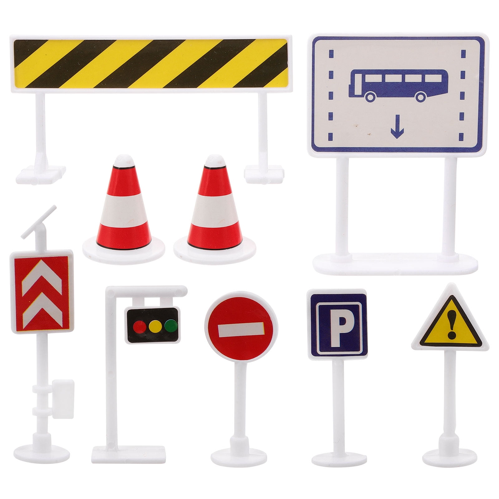 1 Set Street Road Signs Children Traffic Signs Playset Mini Traffic ...
