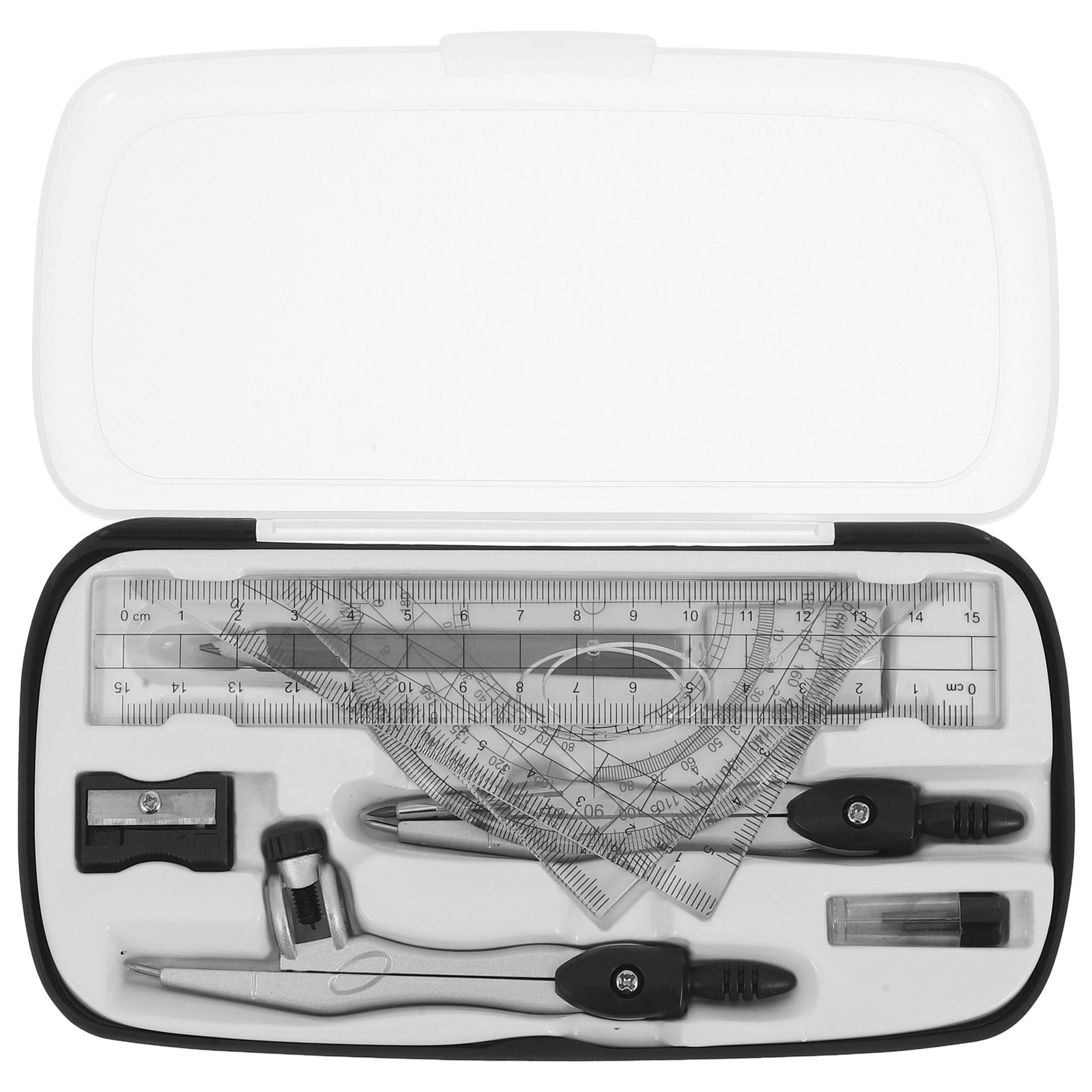 1 Set Student Math Geometry Set with Drawing Compass Clear Math ...