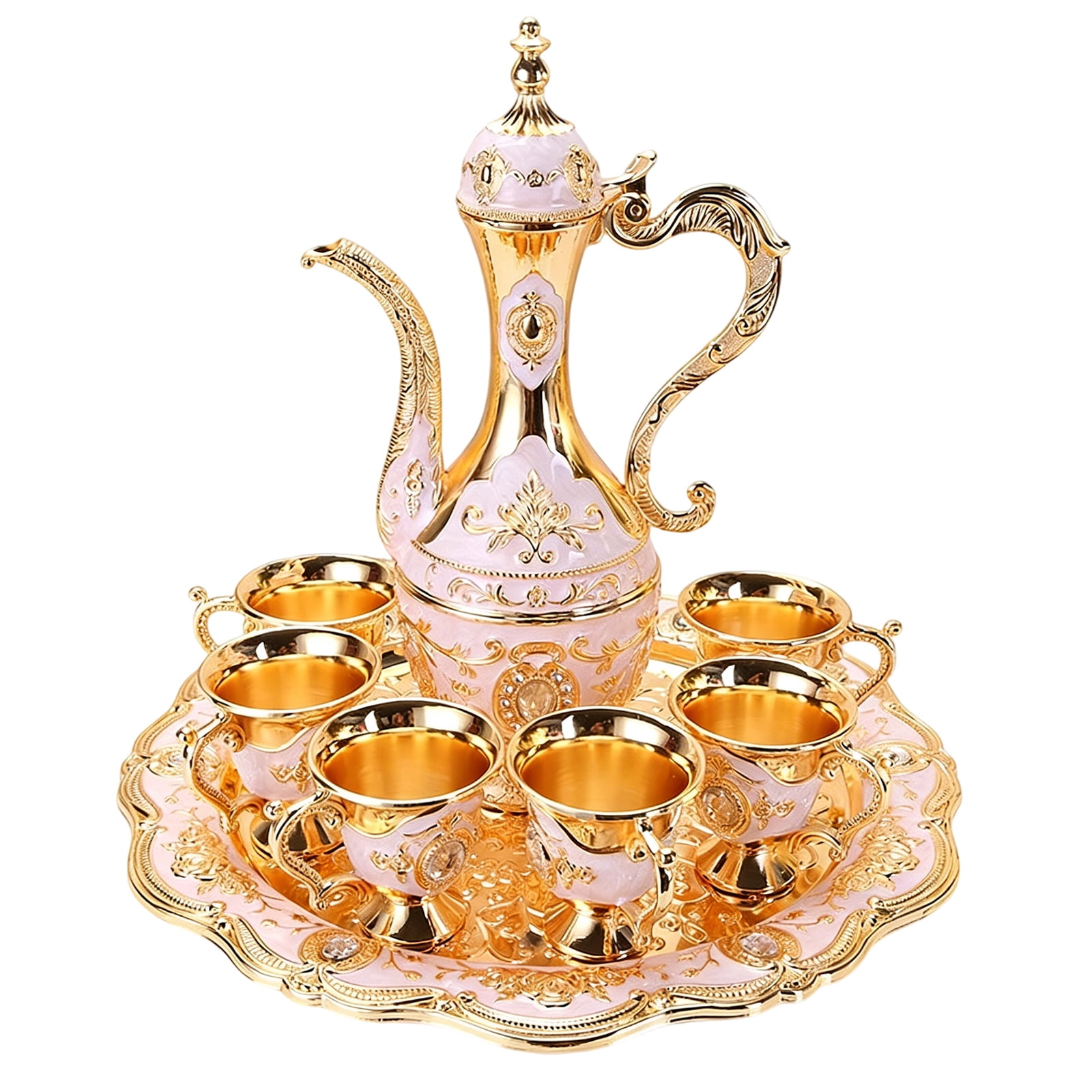 1 Set Stylish Kirsite Wine Flasks Collectible Display Piece Kitchen ...