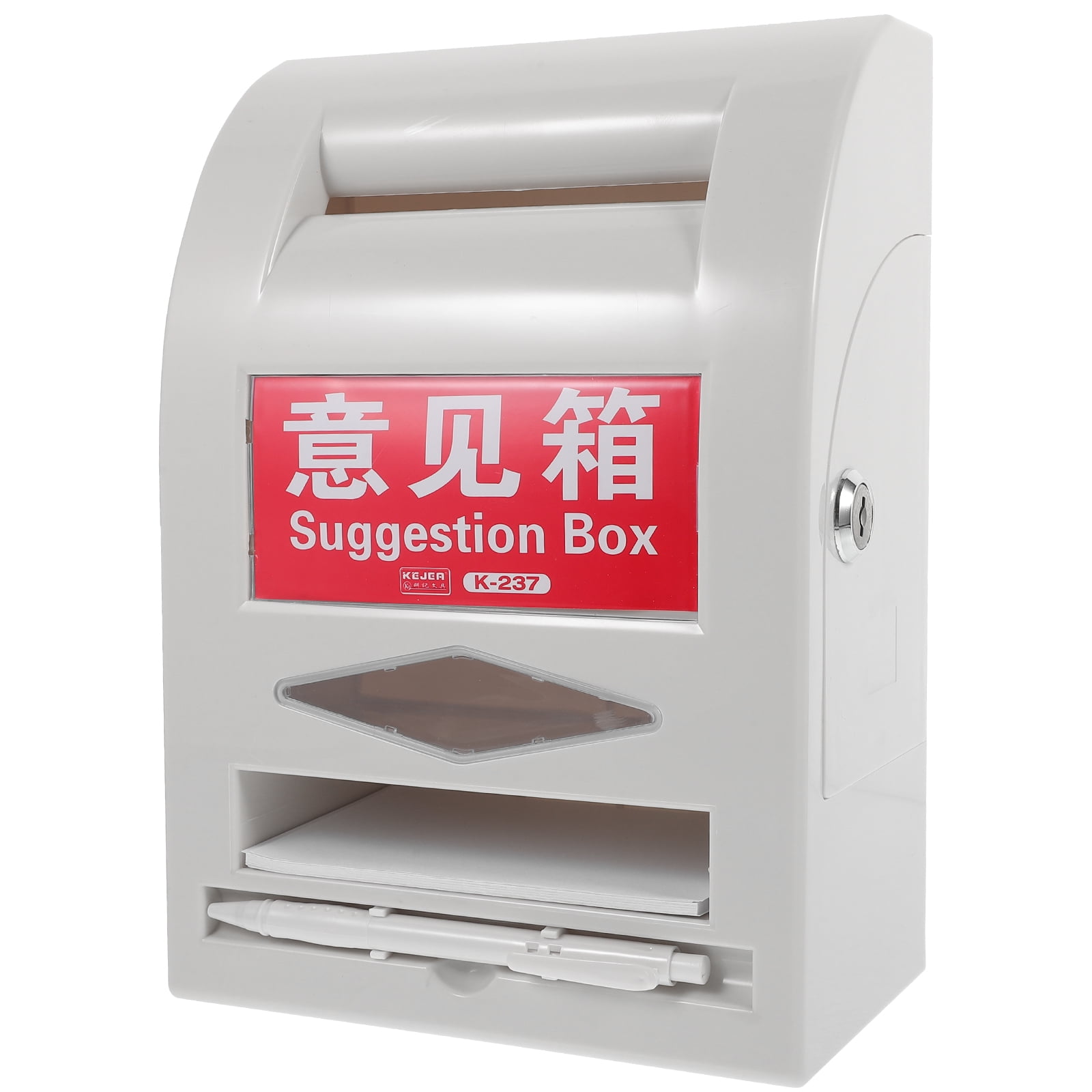 1 Set Suggestion Box with Lock Suggestion Box with Slot And Lock ...