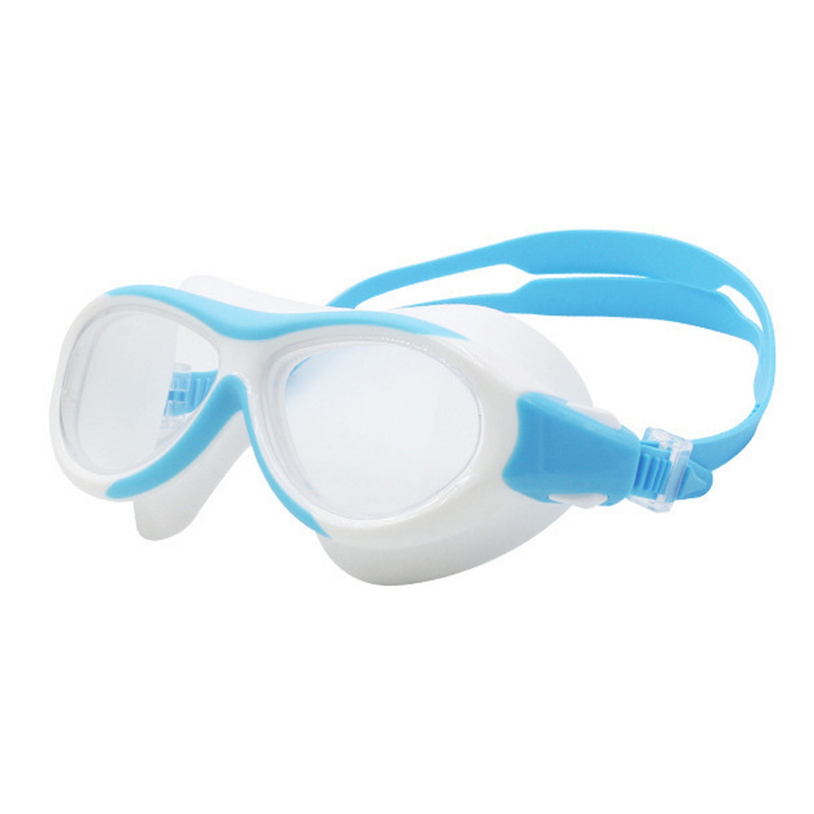 1 Set Swim Glasses Ergonomics Adjustable High Clarity Large Frame ...
