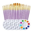 1 Set Synthetic Hair Painting Brushes Multi-Purpose Watercolor Acrylic ...