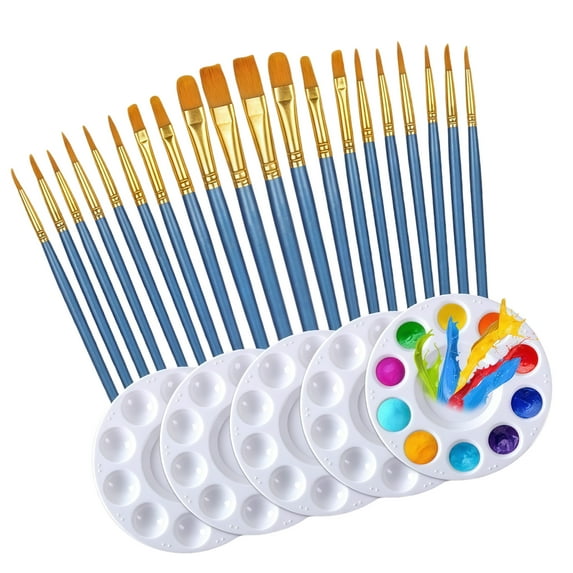 1 Set Synthetic Hair Painting Brushes Multi-Purpose Watercolor Acrylic ...