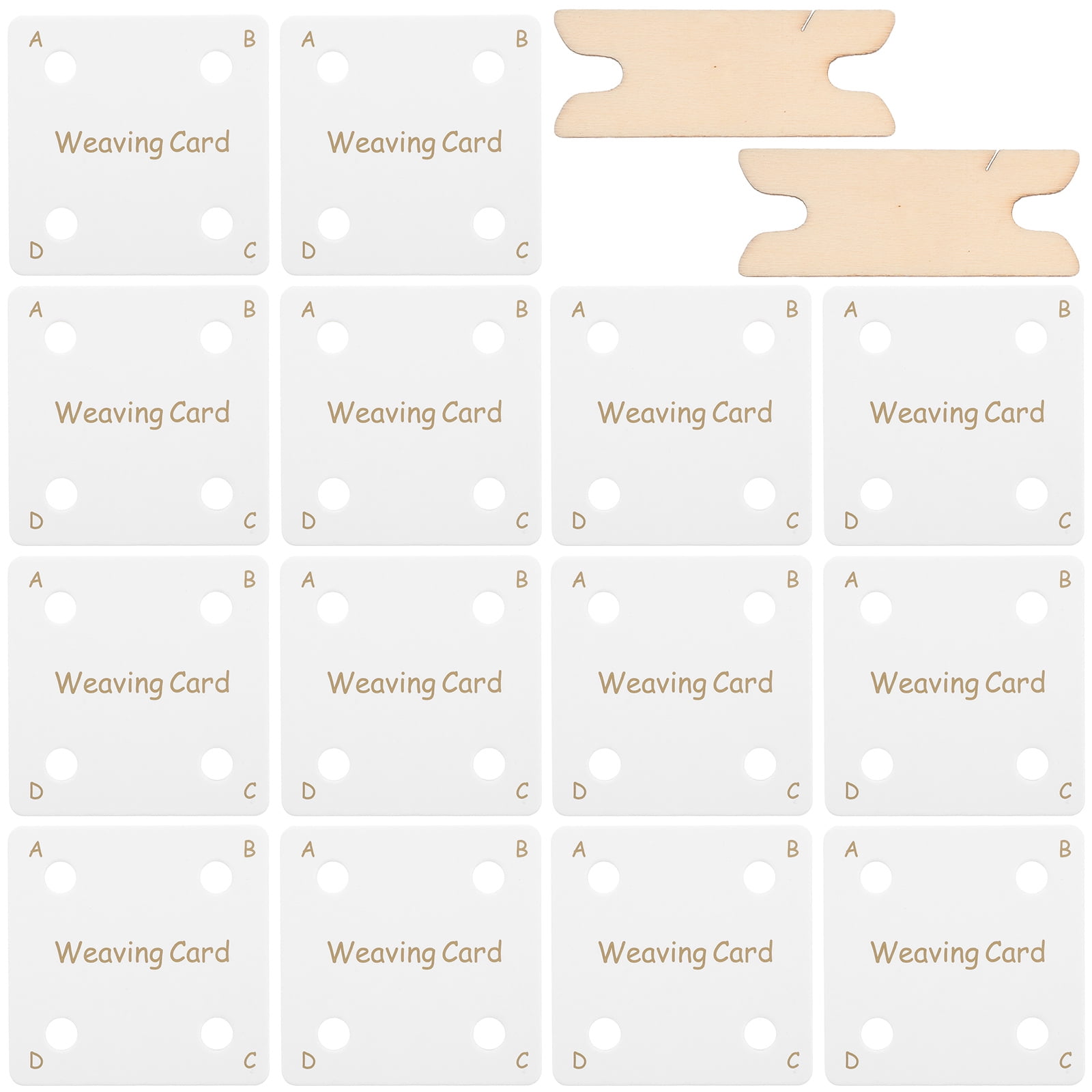 1 Set Tablet Weaving Cards: Square Weaving Tablet Kit With Shuttle For ...