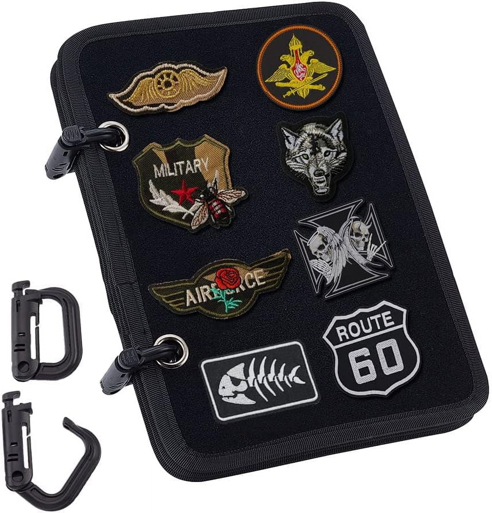 1 Set Tactical Patch Booklet Organizer 5 Pages Black Flip-Page Patch ...