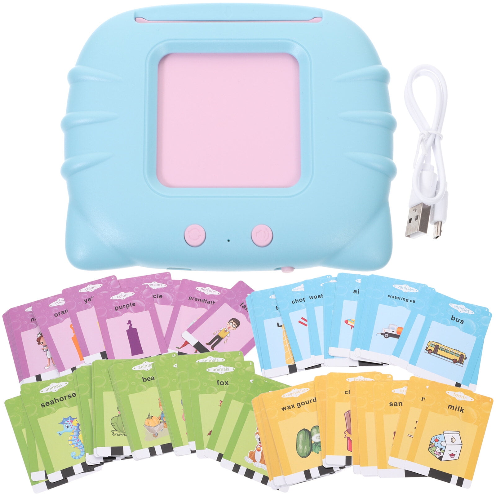 1 Set Talking Flash Cards Audio Language Learning Toy Kids Early ...