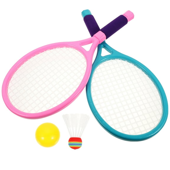 TychoTyke Kids Tennis Racket Play Set 2 Rackets and Balls Outdoor Pink ...