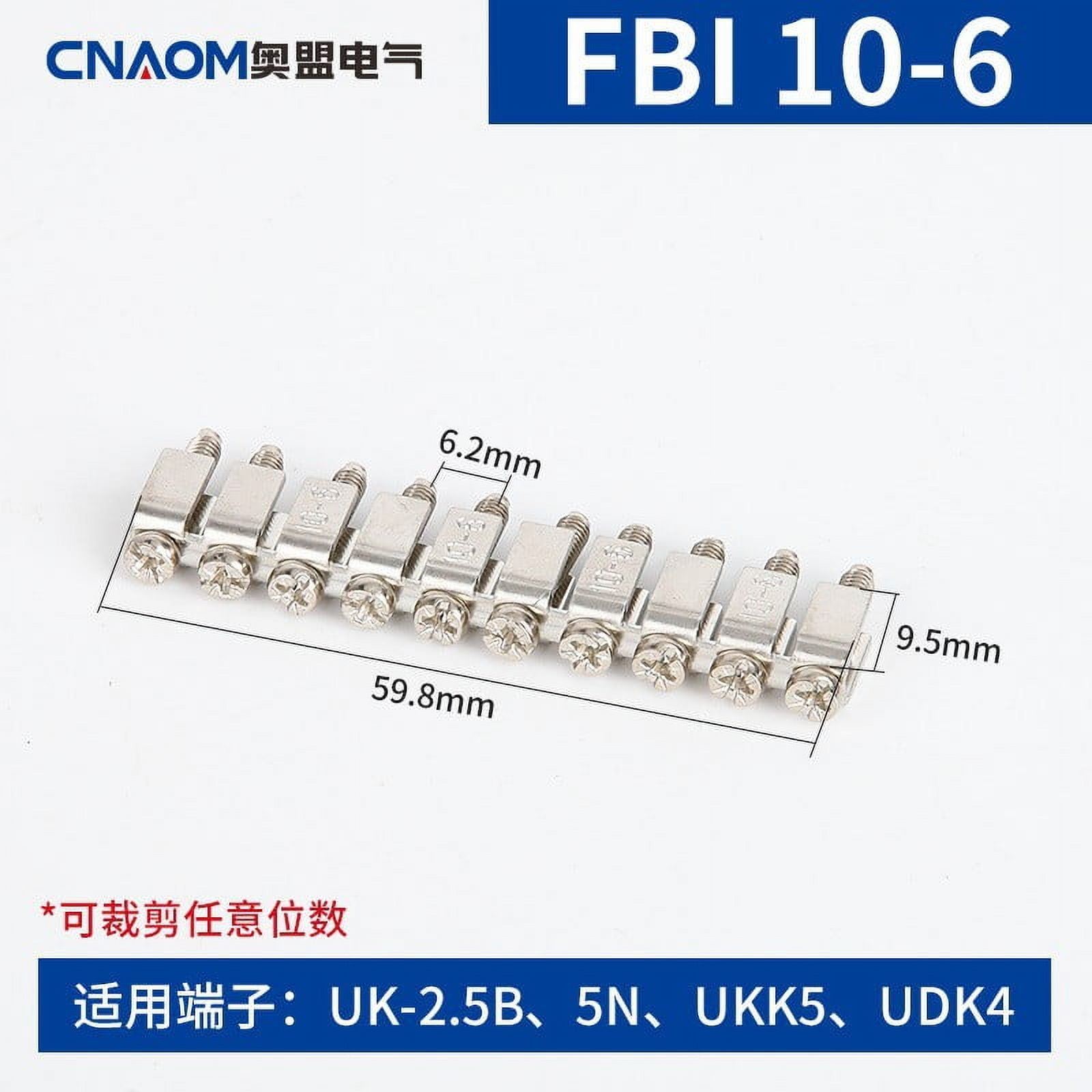 1 Set Terminal Block Jumper For Din Rail And Ground Circuit Terminal ...