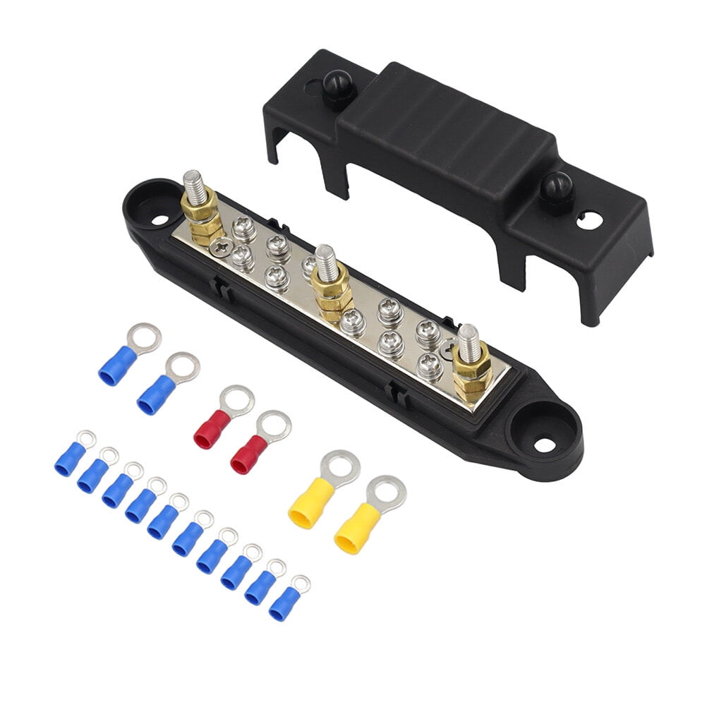 1 Set Terminal Bus Bar Electrical Bus Bar Power Distribution Block With ...