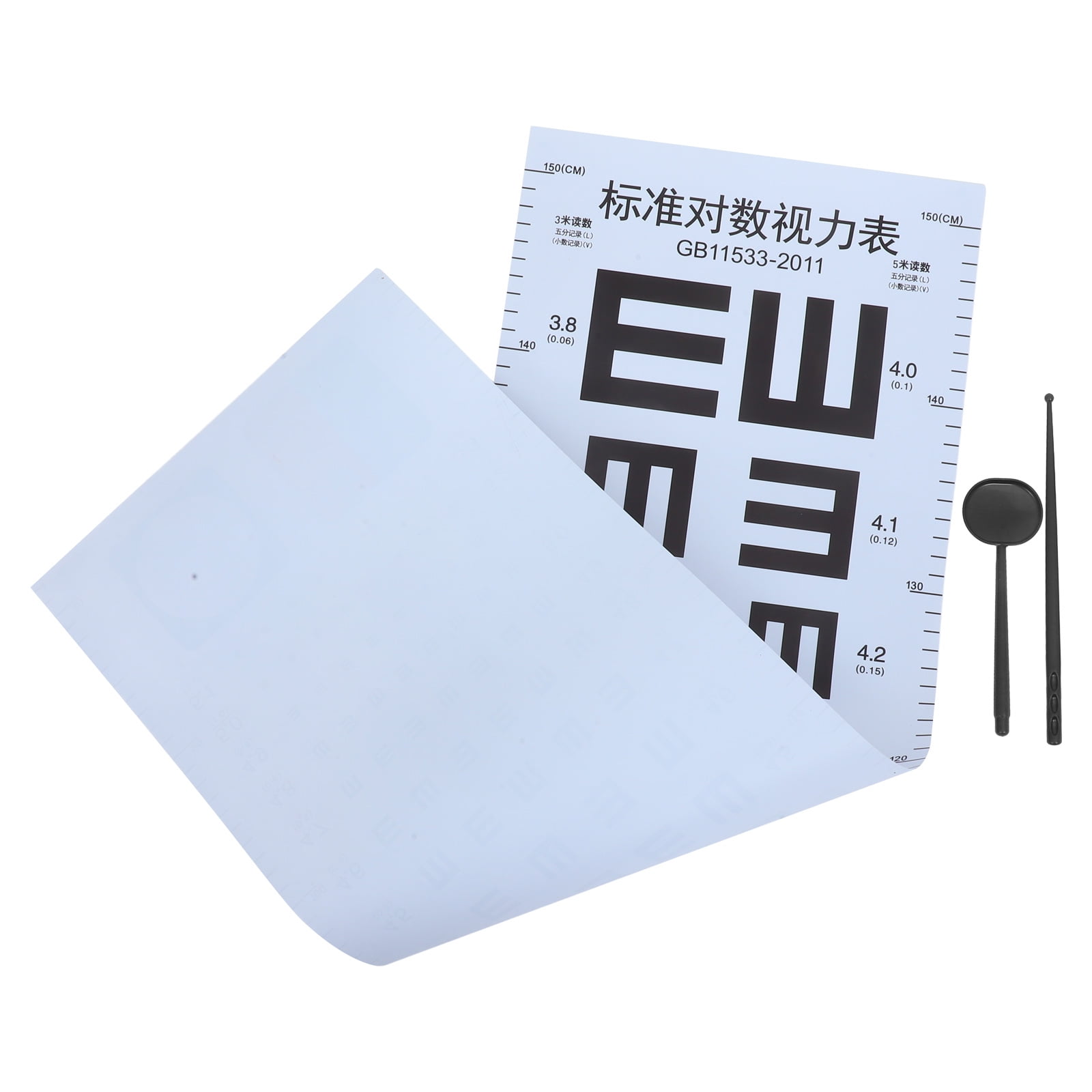 1 Set Test Portable Eye Chart Eye Tester Eye Charts Eye Exam Tool Eye ...