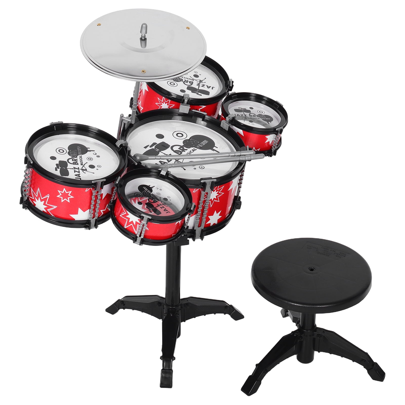 1 Set Toddler Drum Set Mini Jazz Drum Kit For Kid Realistic And Sturdy ...