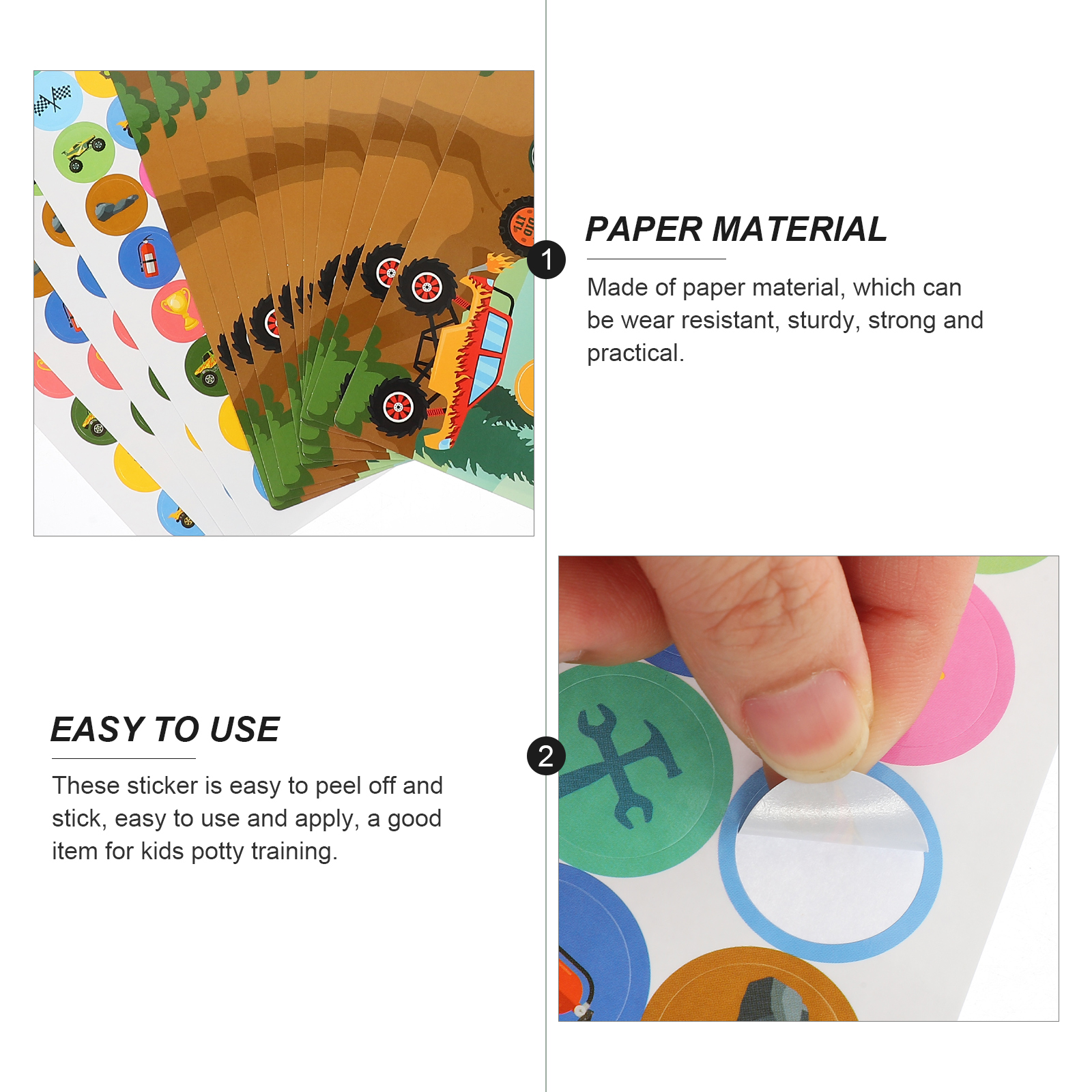 1 Set Toddlers Potty Training Stickers Potty Training Chart and Sticker ...