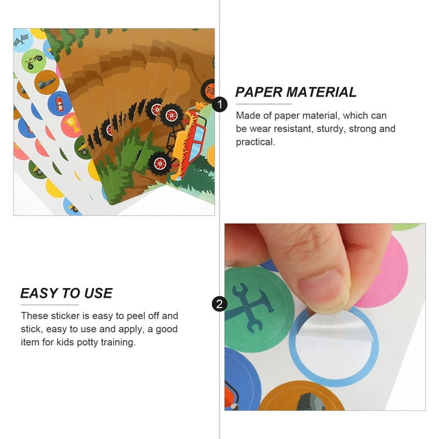 1 Set Toddlers Potty Training Stickers Potty Training Chart and Sticker ...