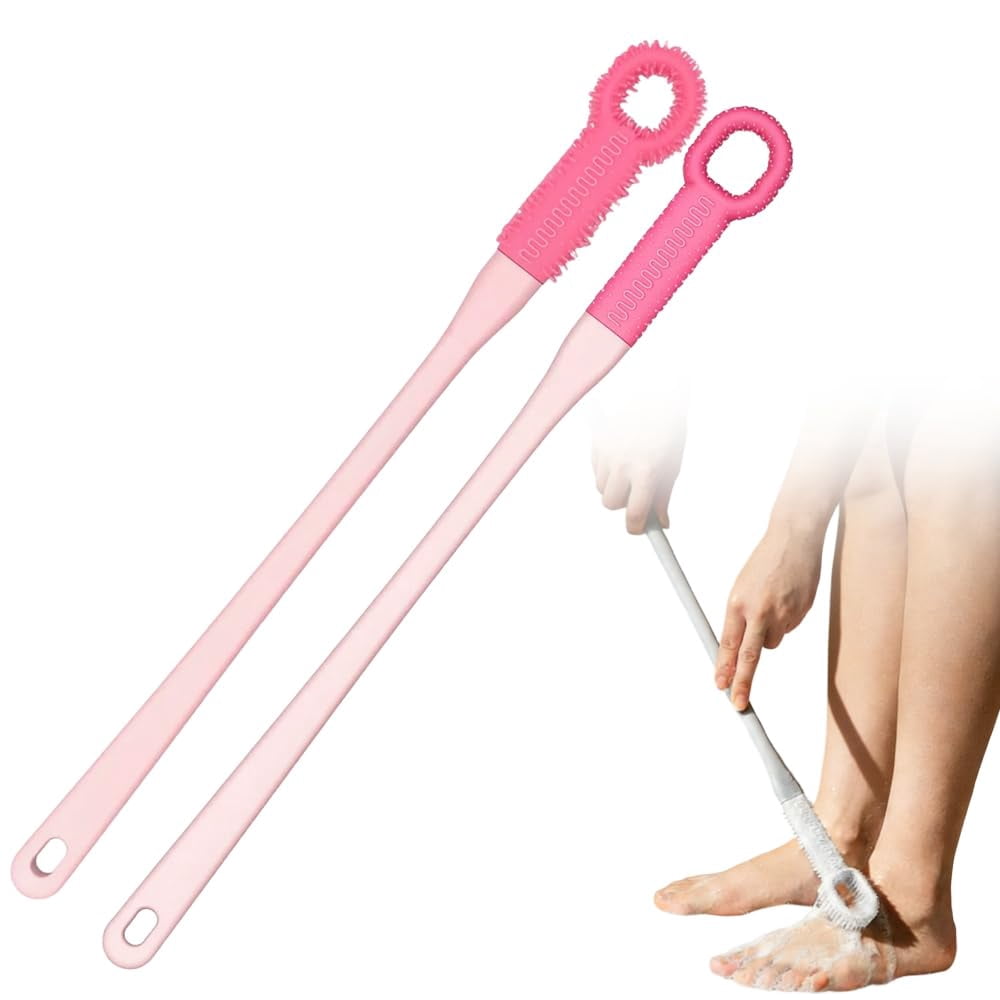 1 Set Toe Cleaning Brush with Long Handle, Soft Rubber Toe Cleaner ...
