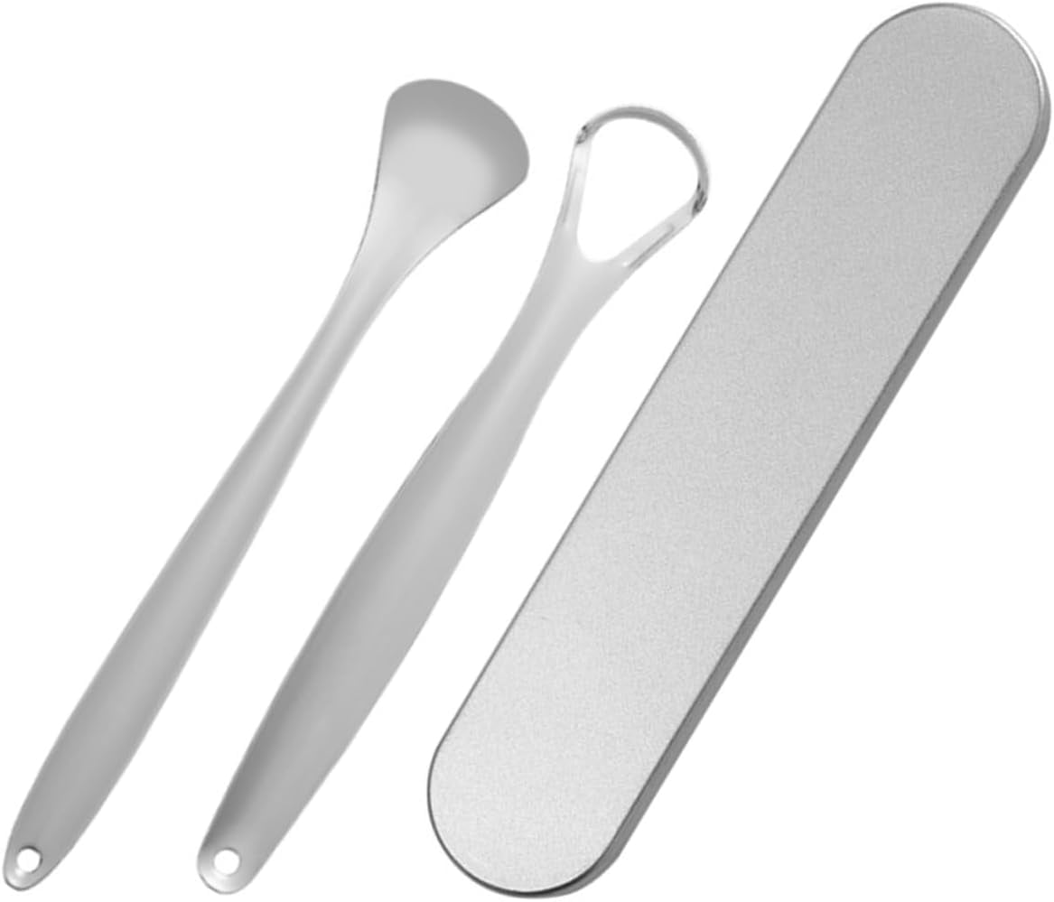 1 Set Tongue Scraper Metallic Tongue Scraper Metal Tongue Scrapers ...
